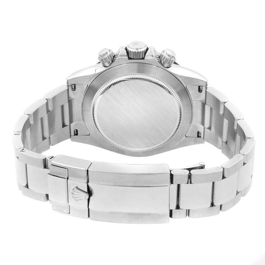 RLX Daytona Stainless Steel Black Bezel watch - SwiZZWatches