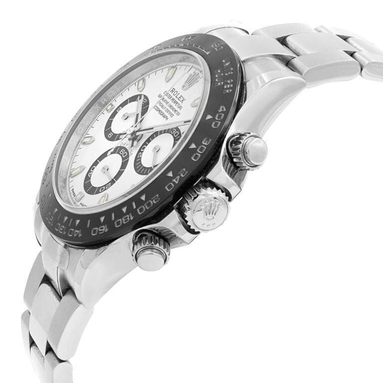 RLX Daytona Stainless Steel Black Bezel watch - SwiZZWatches